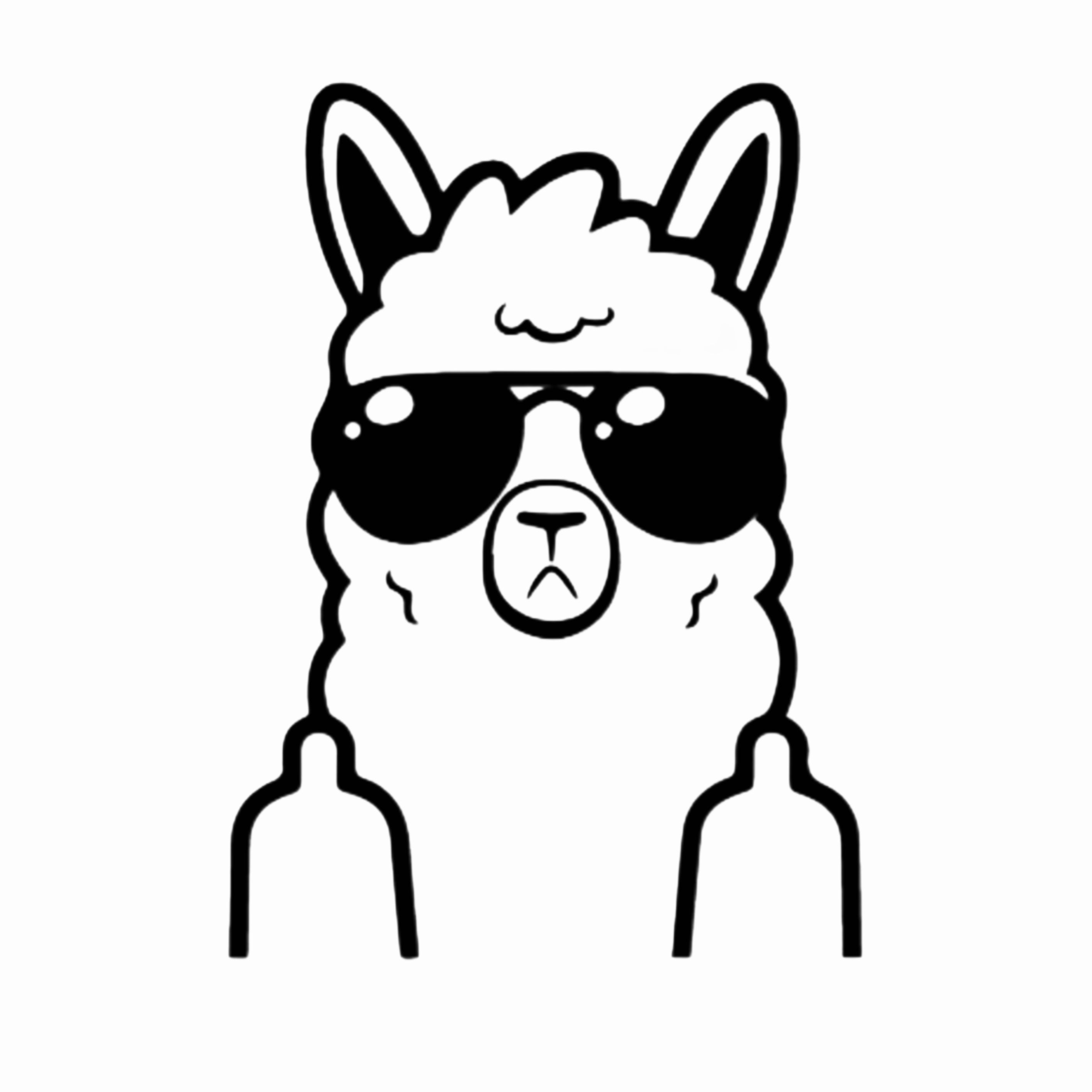 Mittelfinger Lama | Sticker – King Alpha